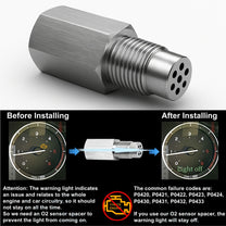 NEW 180° O2 Sensor Spacer Mini Catalizador Mini Catalytic Converter to